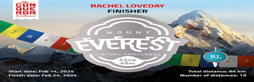 Conqueror Virtual Challenge – Mount Everest | Loveday Writing