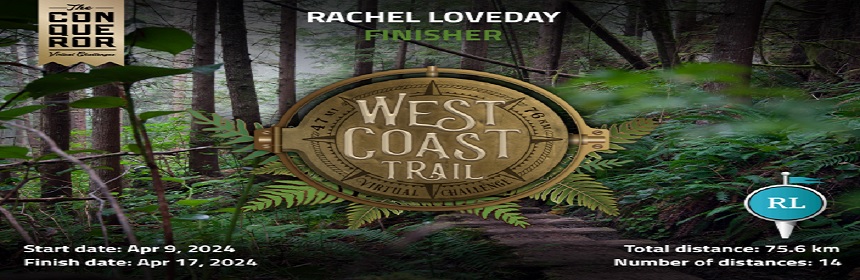 Conqueror Virtual Challenge – West Coast Trail | Loveday Writing