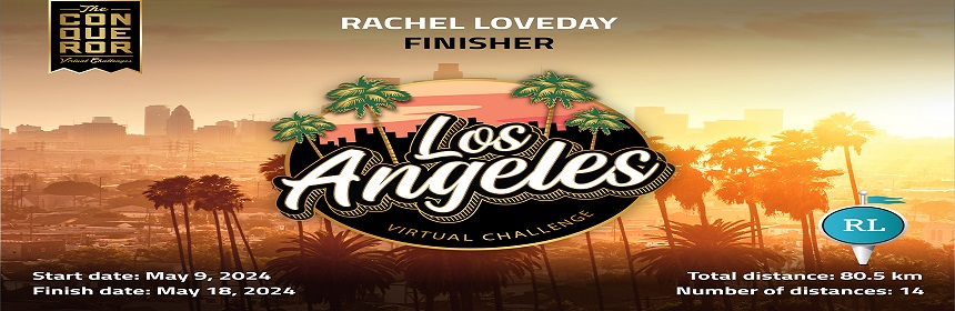 Conqueror Virtual Challenge – Los Angeles | Loveday Writing
