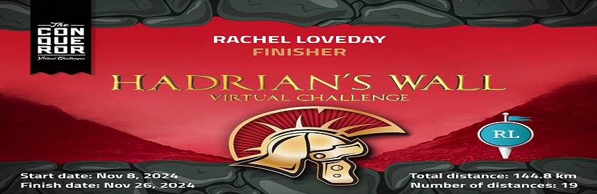 Conqueror Virtual Challenge – Hadrian’s Wall | Loveday Writing